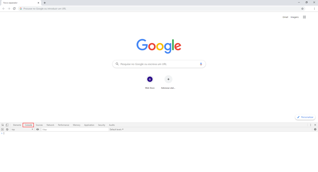 Abrir a consola no Google Chrome – How Stash